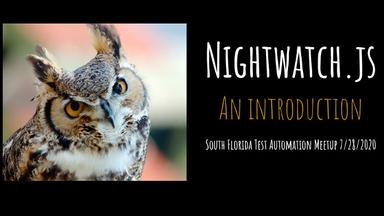 Writing maintainable tests with Nightwatch.js page objects and commands ...